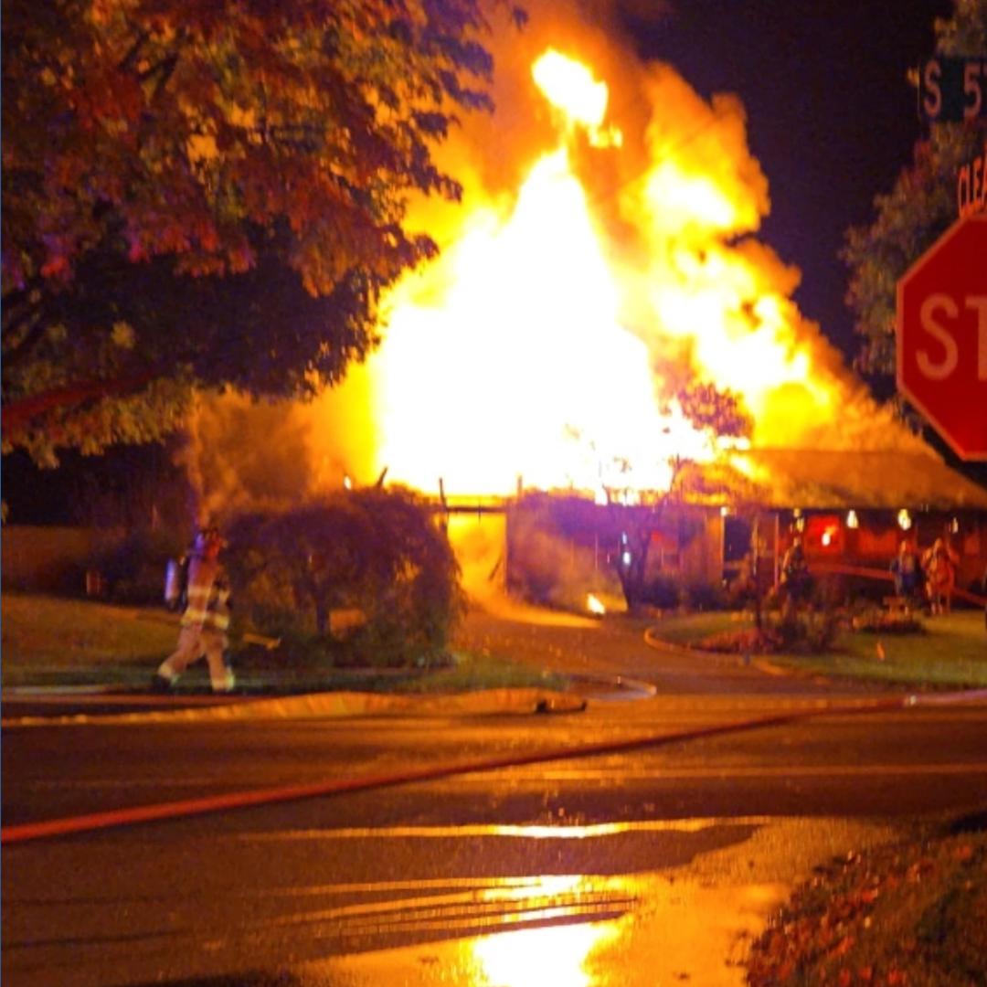 Two-alarm fire damages home in South Lebanon Township | fox43.com
