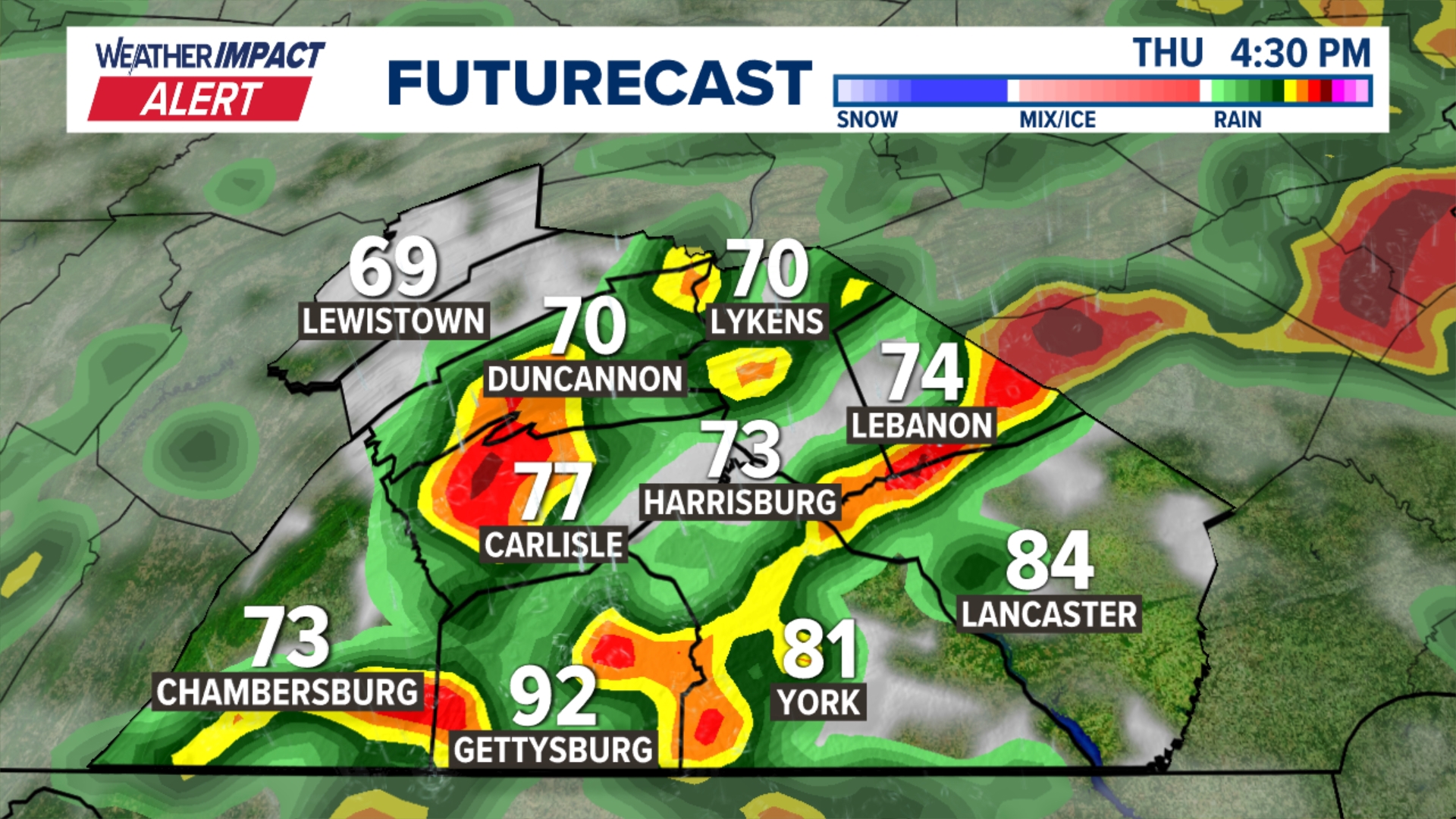 Interactive Radar for Harrisburg, York, Lancaster, Lebanon Pennsylvania ...