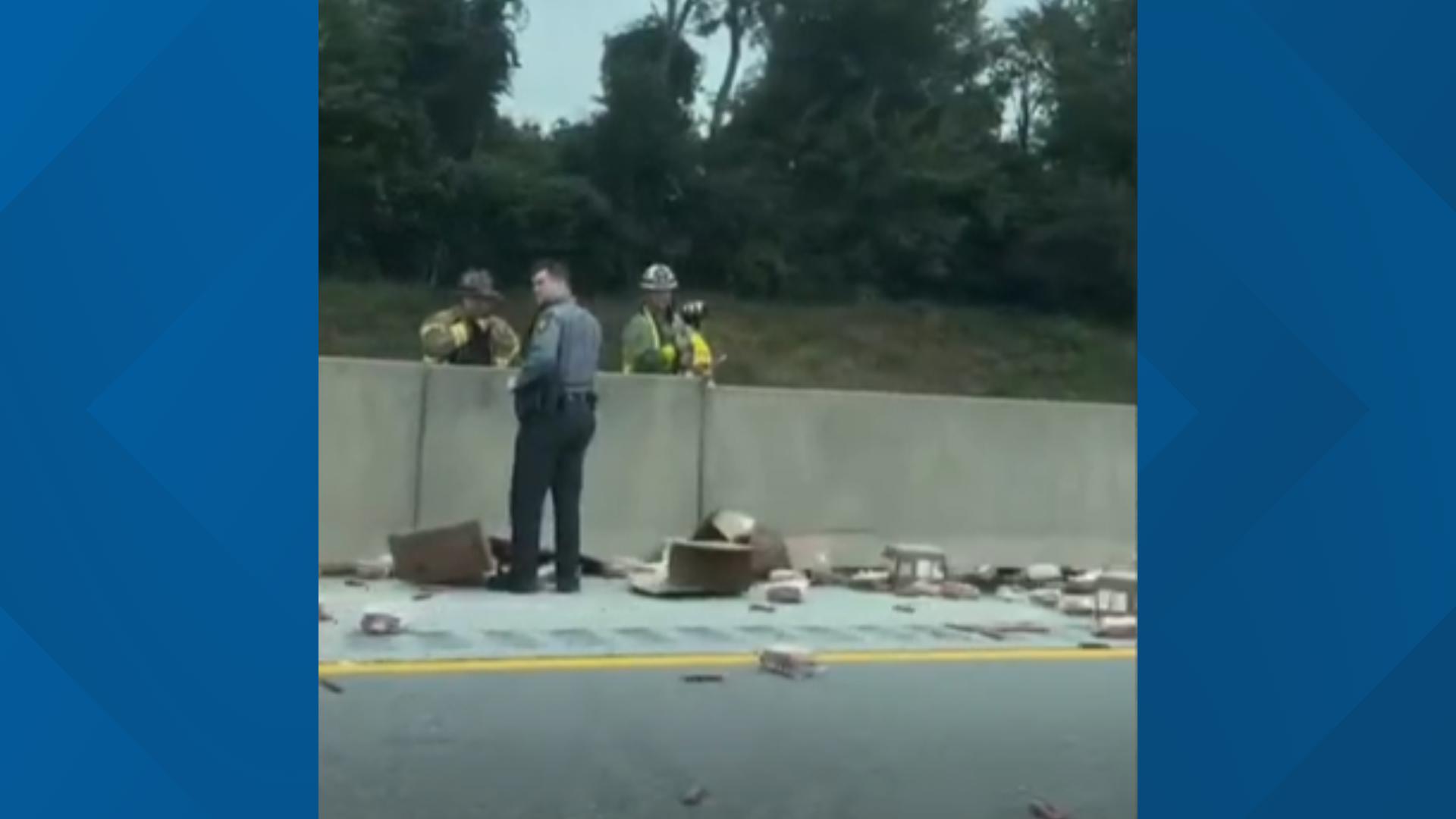 Hot dogs spilled on I-83 | fox43.com