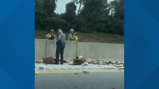 I-83 closed in both directions in York County after truck spills hot ...