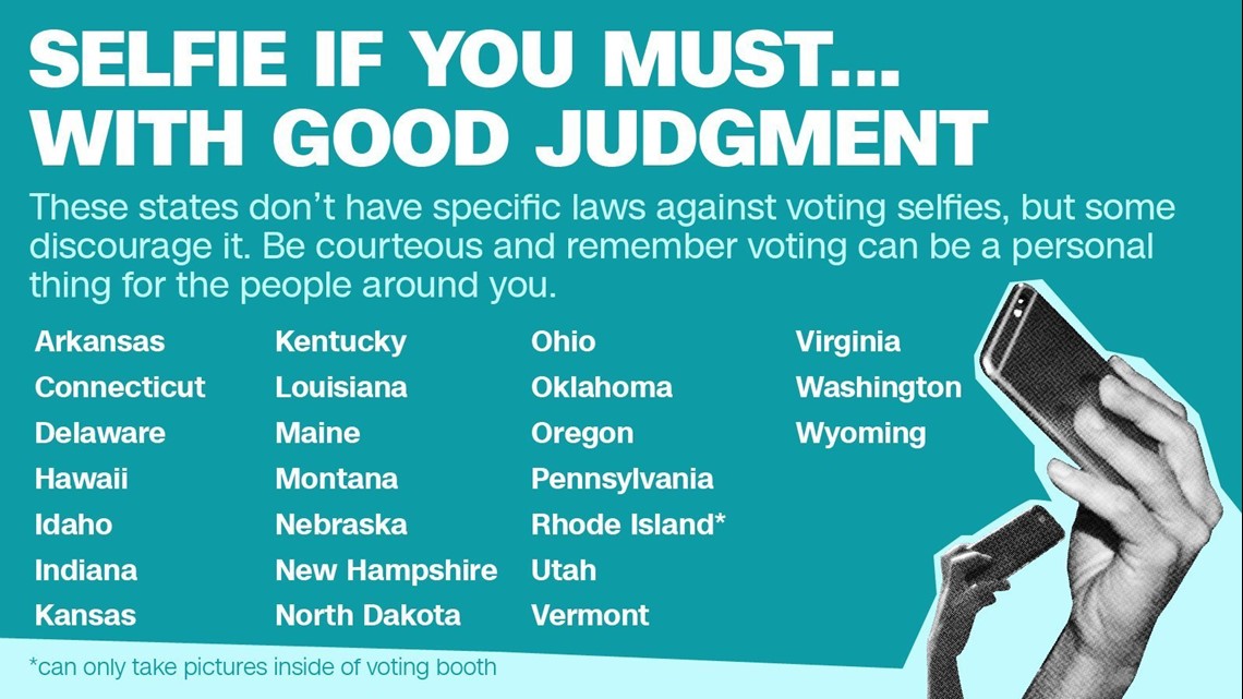 Don’t even THINK about taking a selfie when you vote in these states ...