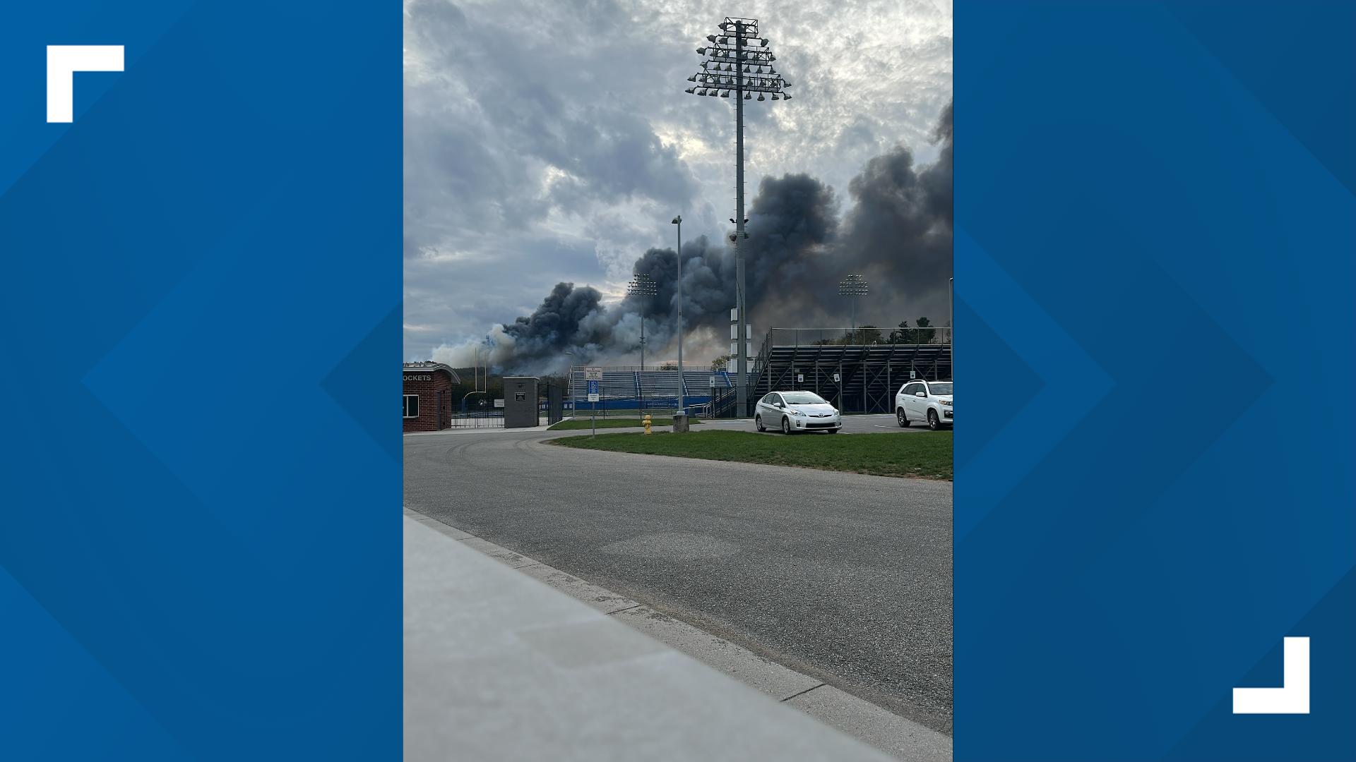 Spring Grove mulch fire: Crews working into second day | fox43.com
