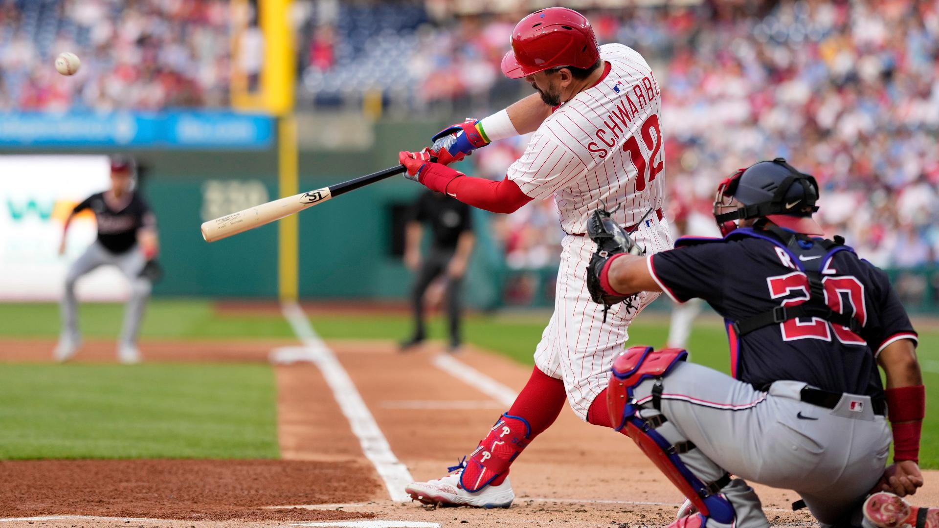 Schwarber's 3-run homer paces Phillies to 4th straight win | fox43.com
