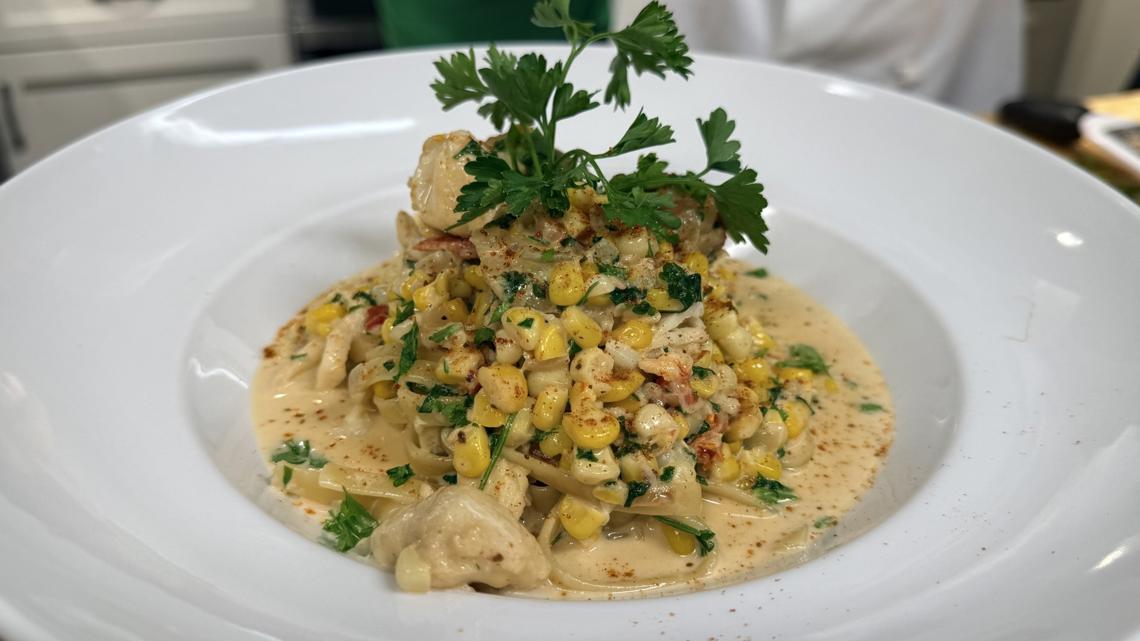 Chesapeake Corn and Seafood Pasta with Olivia's in the FOX43 kitchen ...