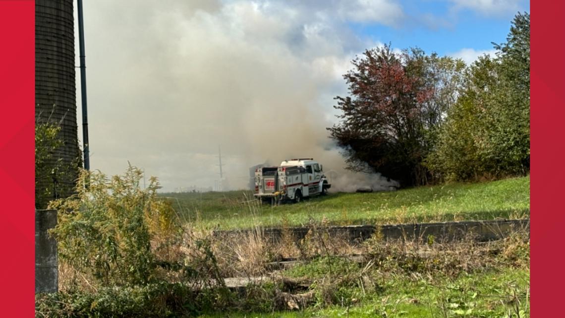 Lebanon Co. crews fight hay bale fire in Pennsylvania | fox43.com