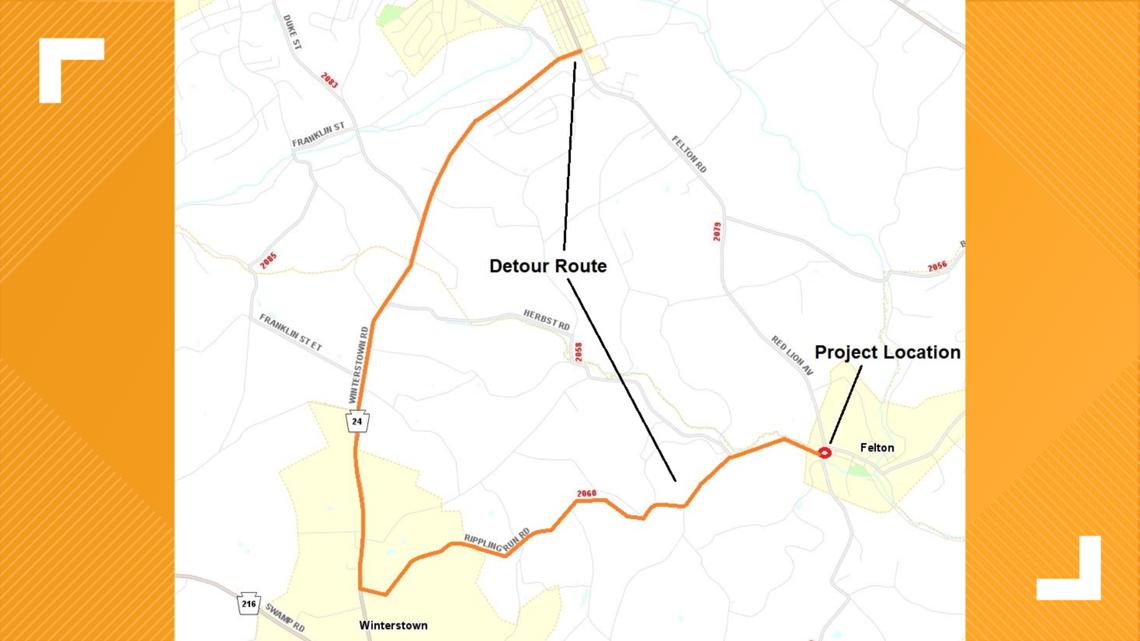 Detour alert: Bridge replacement project begins May 28 in York County ...