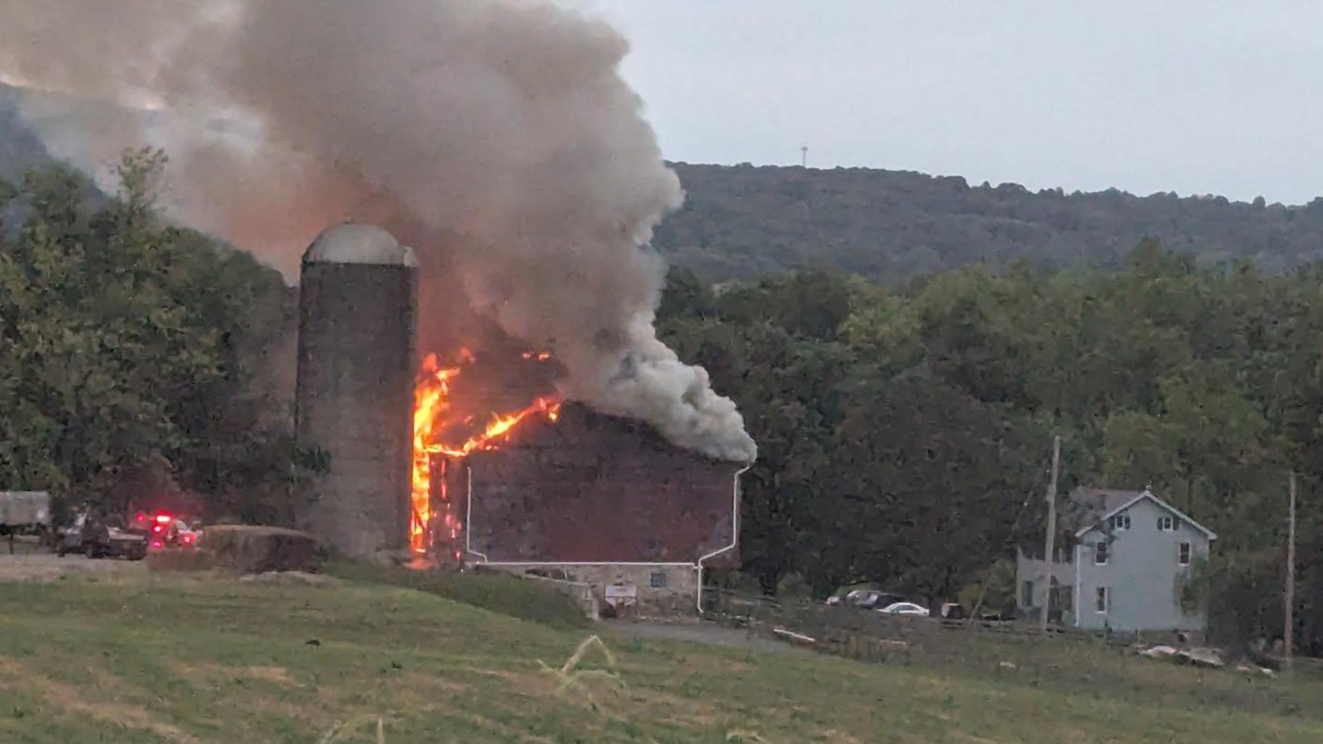 Crews respond to fire at York County barn | fox43.com