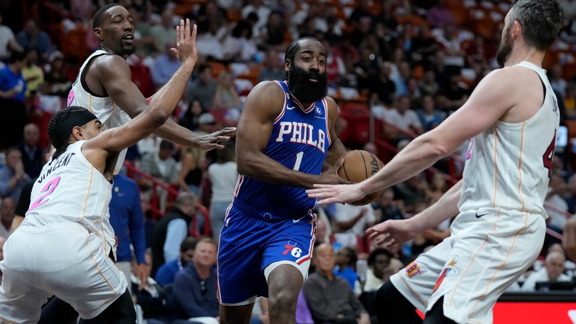 Maxey scores 27, 76ers roll past Heat 119-96 without Embiid | fox43.com