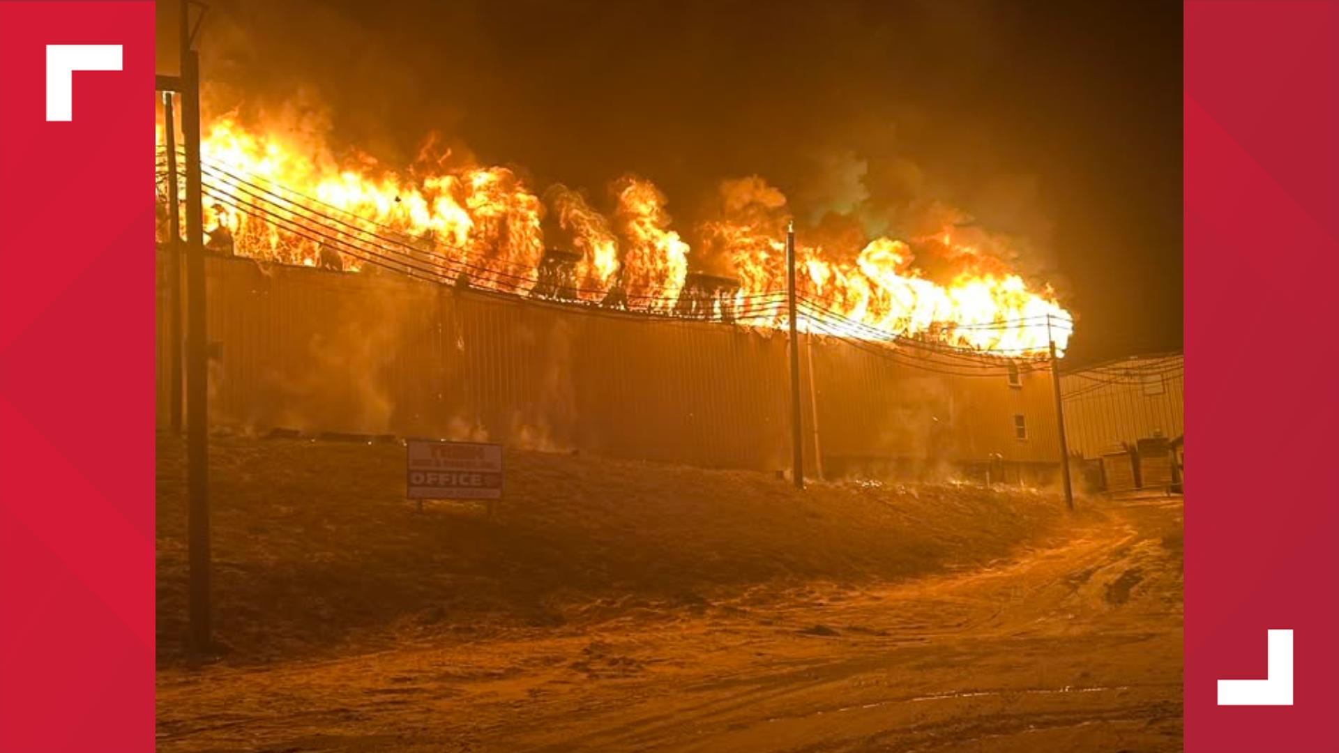Crews respond to 4-alarm commercial fire in Juniata County | fox43.com