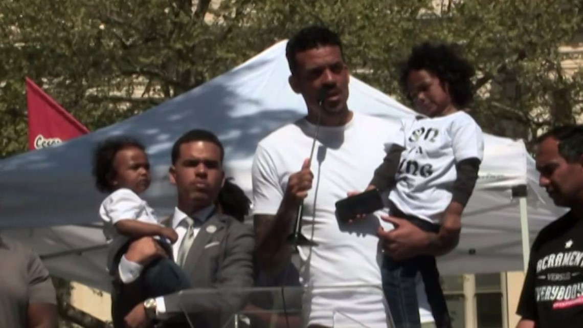 Former NBA player leads Stephon Clark protest rally in Sacramento ...