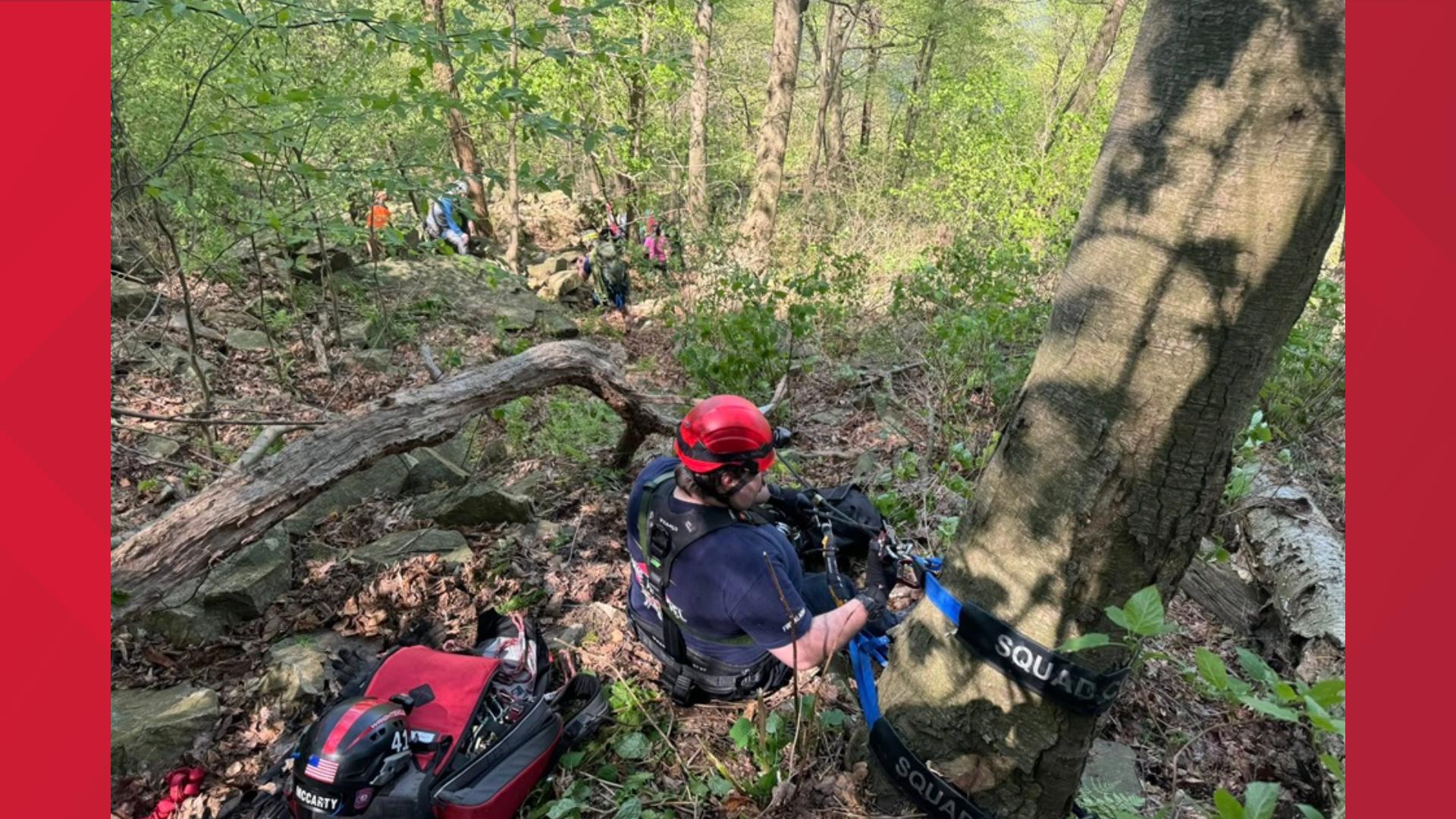 Rescue teams save rock climber after 15-foot fall in York County park ...