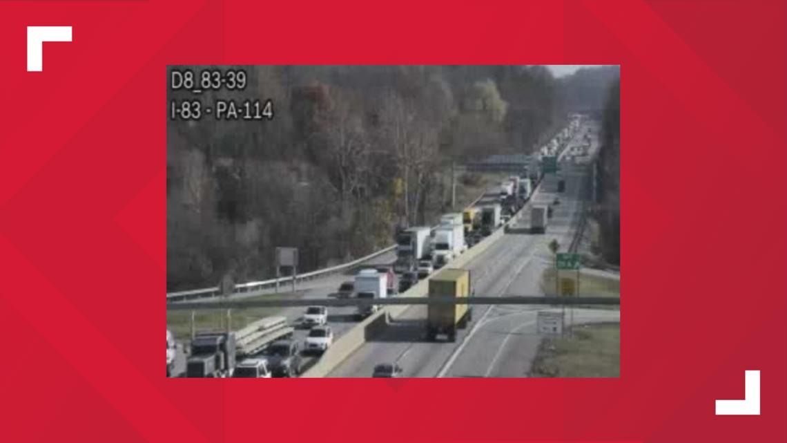 Multi-vehicle crash reported on I-83 North in York County | fox43.com