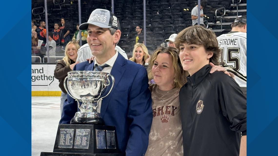 PHOTO GALLERY: Hershey Bears celebrate Calder Cup win in Coachella ...