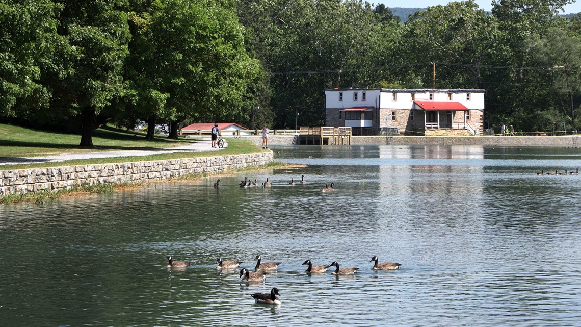 After months of repairs and construction, the Children's Lake in ...
