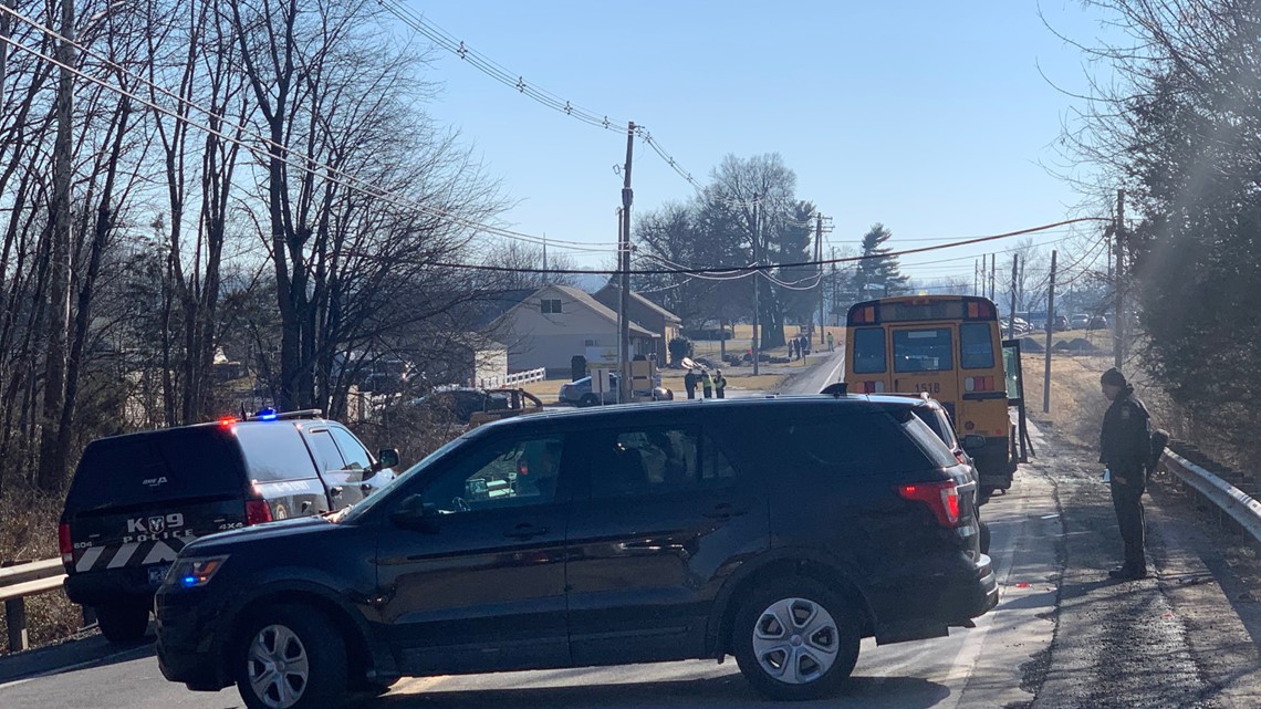 2 killed in shooting; Suspect flees, crashes into school bus | fox43.com