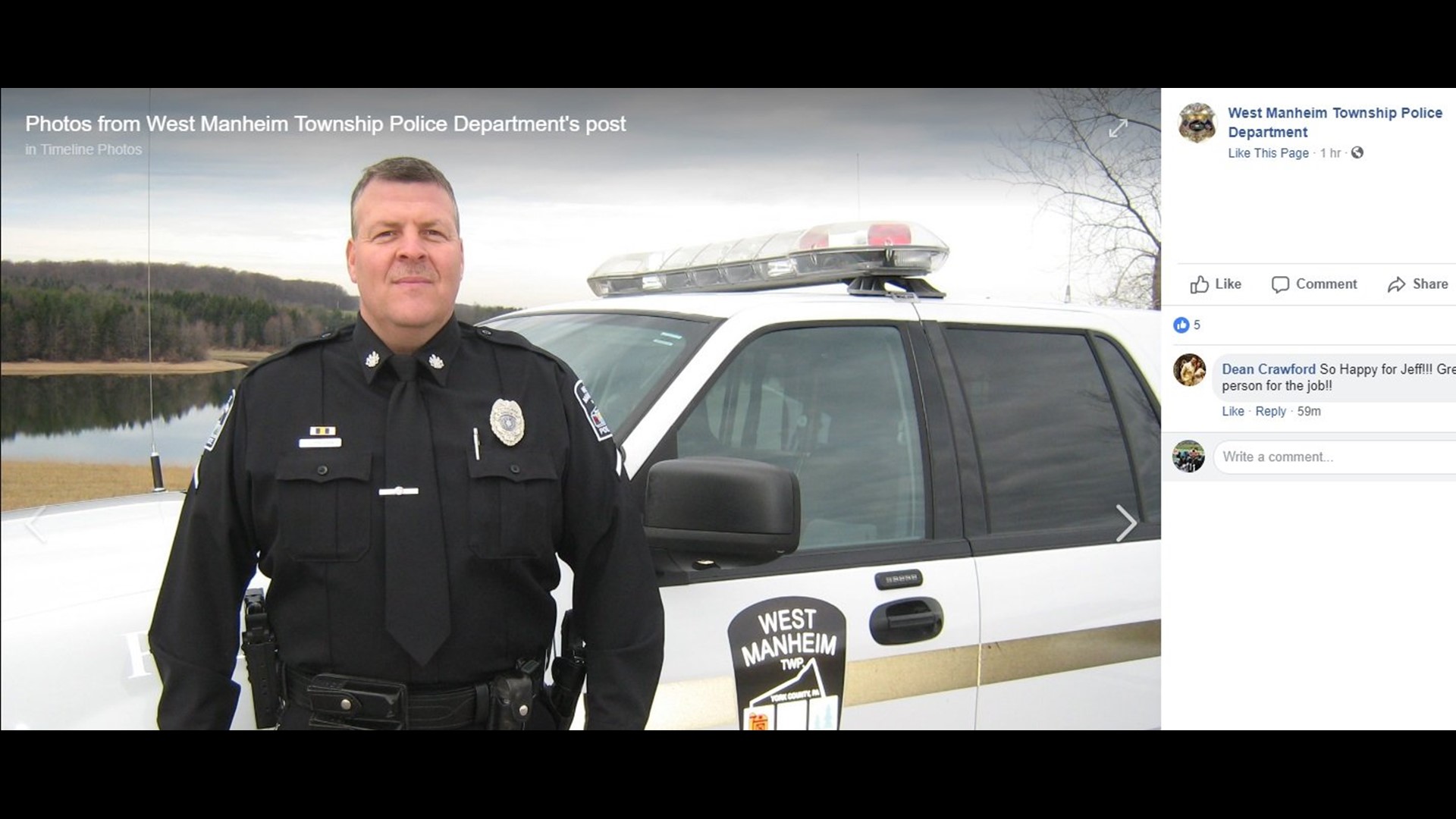 West Manheim Township Police Department appoints new chief | fox43.com
