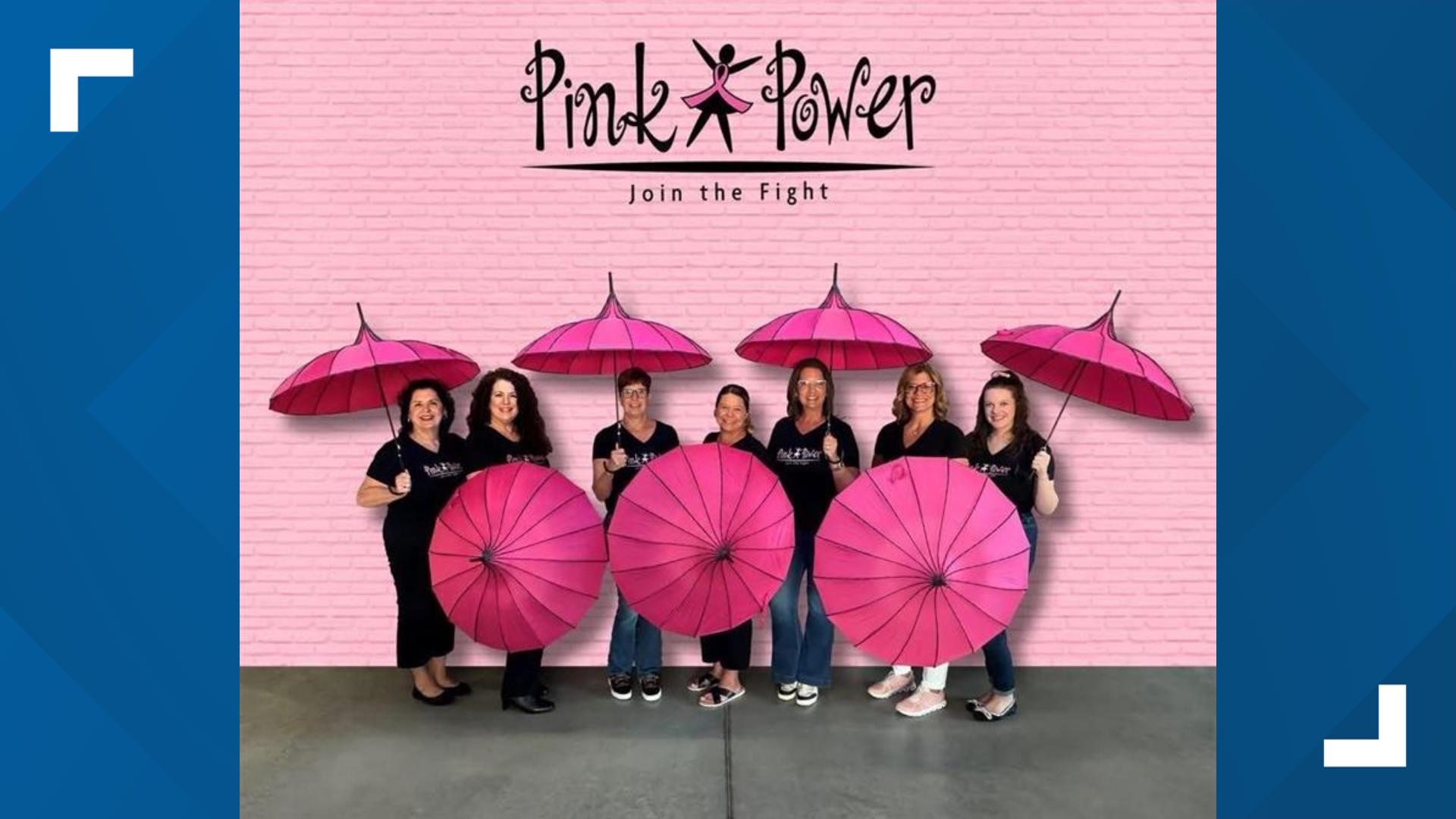 Pink Power installs hundreds of pink parasols in York | fox43.com