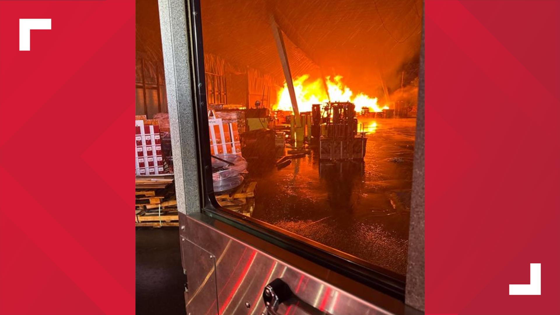 Fire breaks out at Weaber Lumber manufacturing company in Lebanon ...