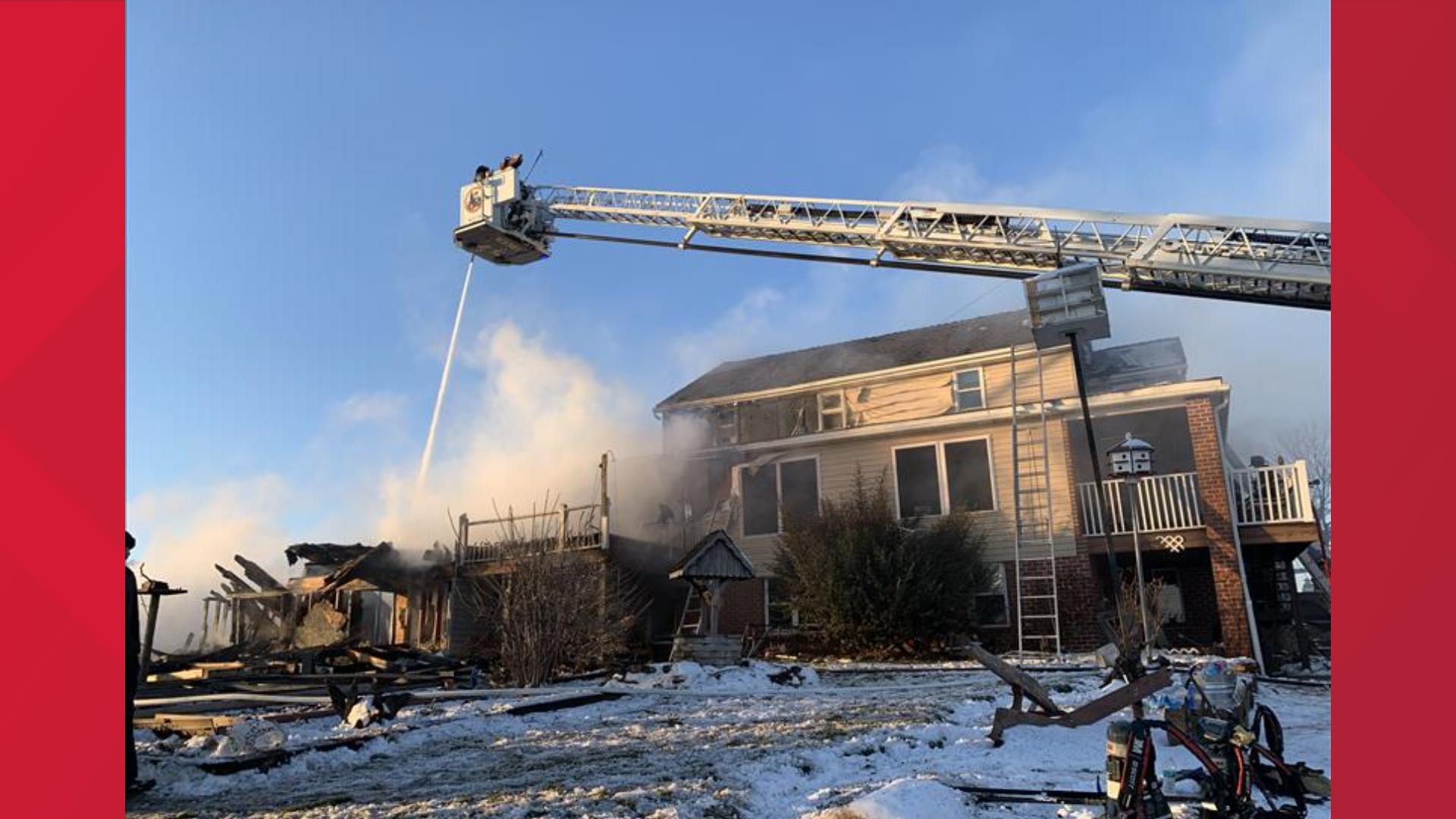 2 buildings damaged in 2-alarm Lancaster County farmhouse fire | fox43.com