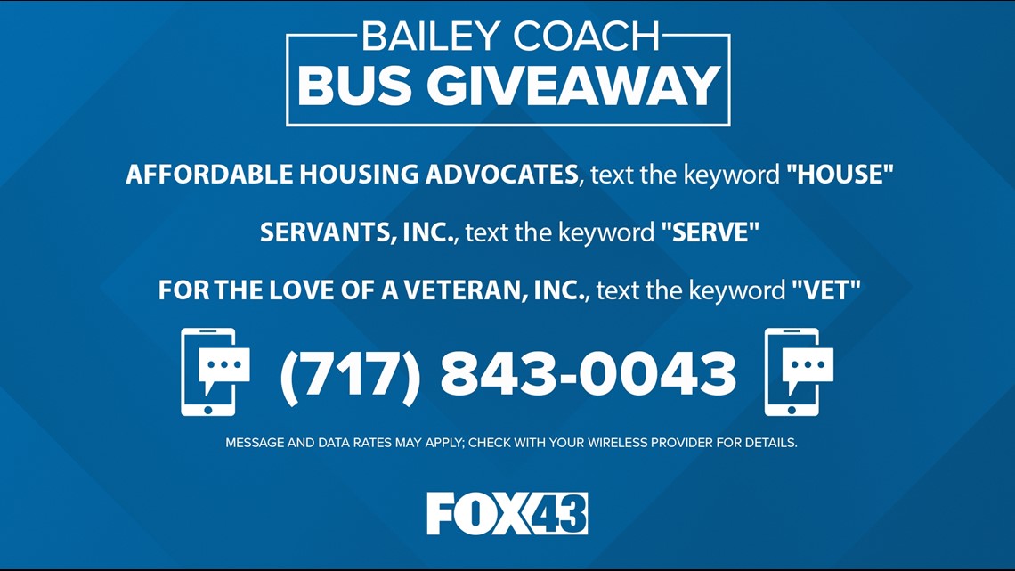 VOTE: Bailey Coach to donate a bus to a local nonprofit | fox43.com