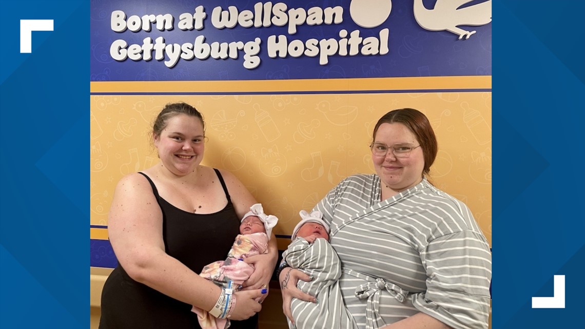 Twins give birth on the same day in Gettysburg | fox43.com