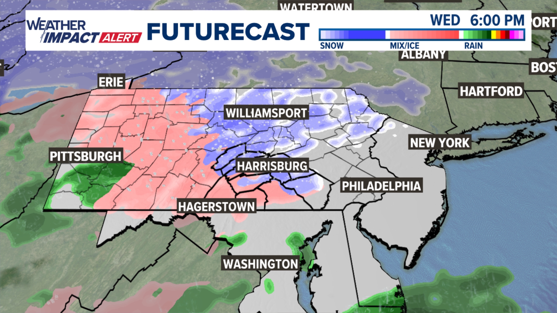 Scattered snow/sleet showers could bring slick travel for the evening ...