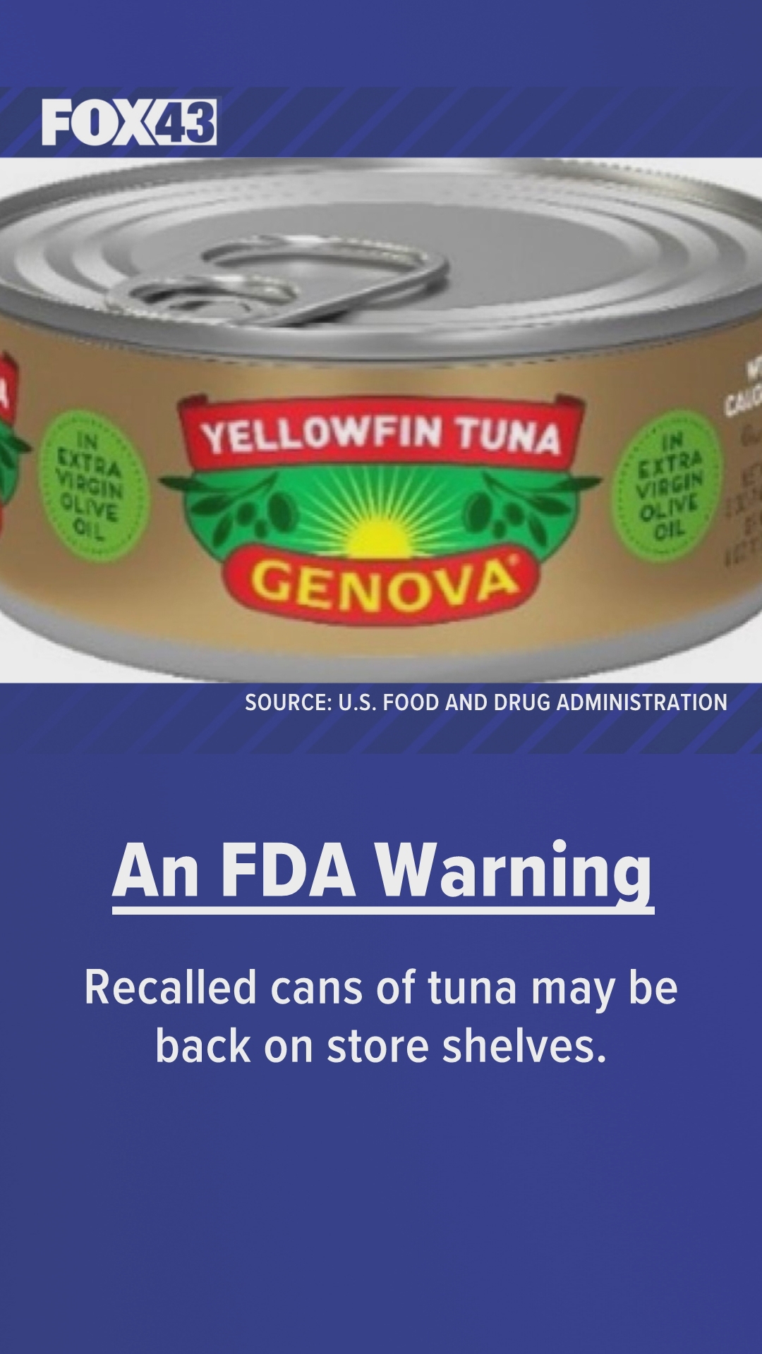 FDA Recall Alert: Recalled Genova Tuna Accidentally Reshipped to Stores ...