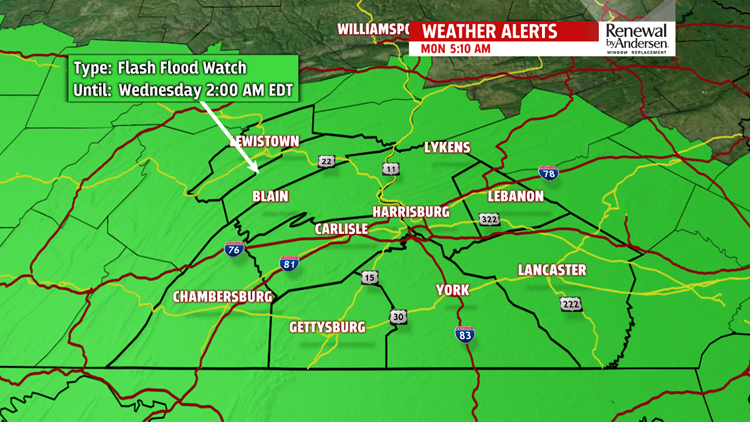 Warm and stuffy start to the week on Monday with more severe weather ...