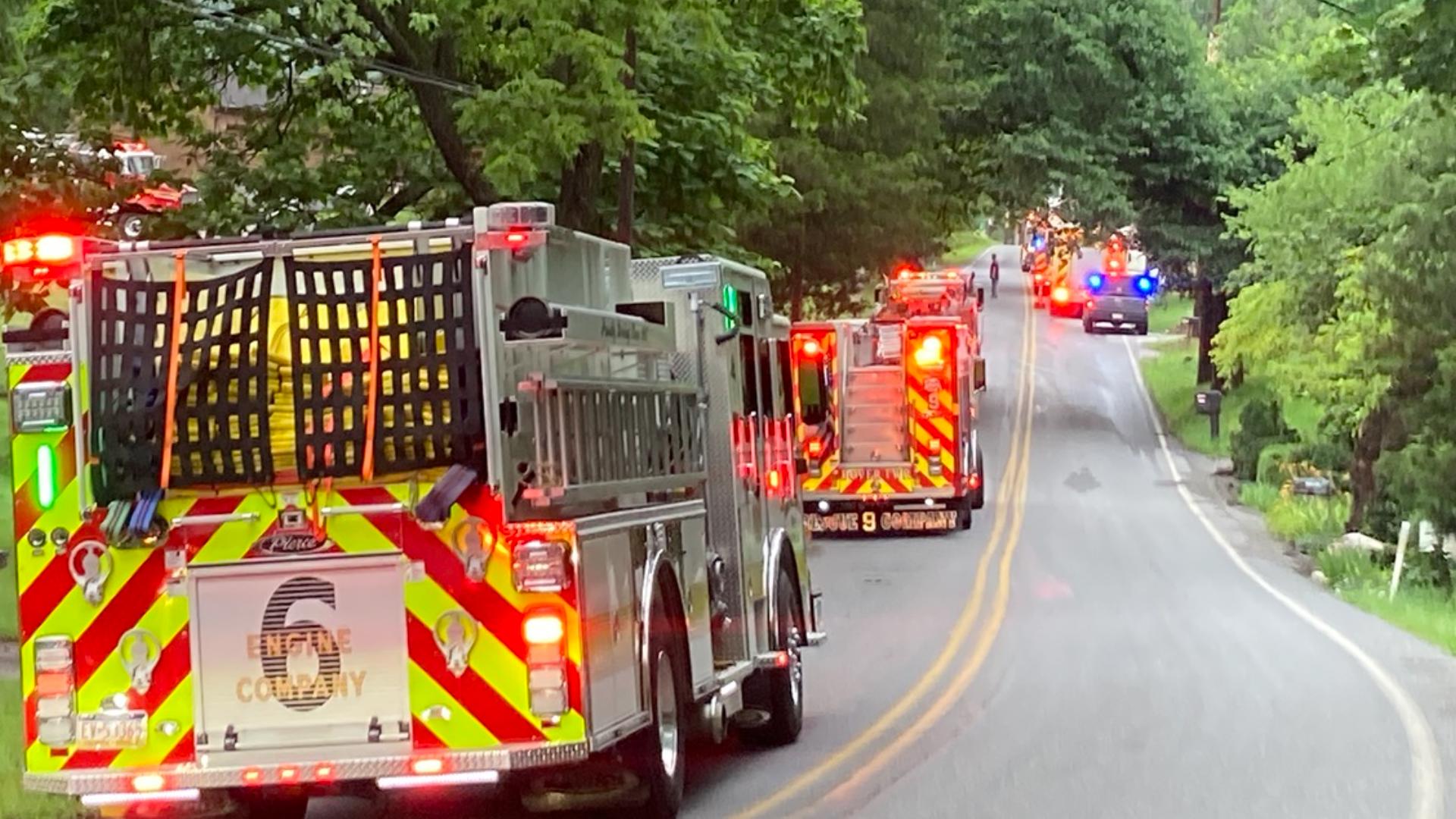 Two-alarm house fire reported in York County | fox43.com