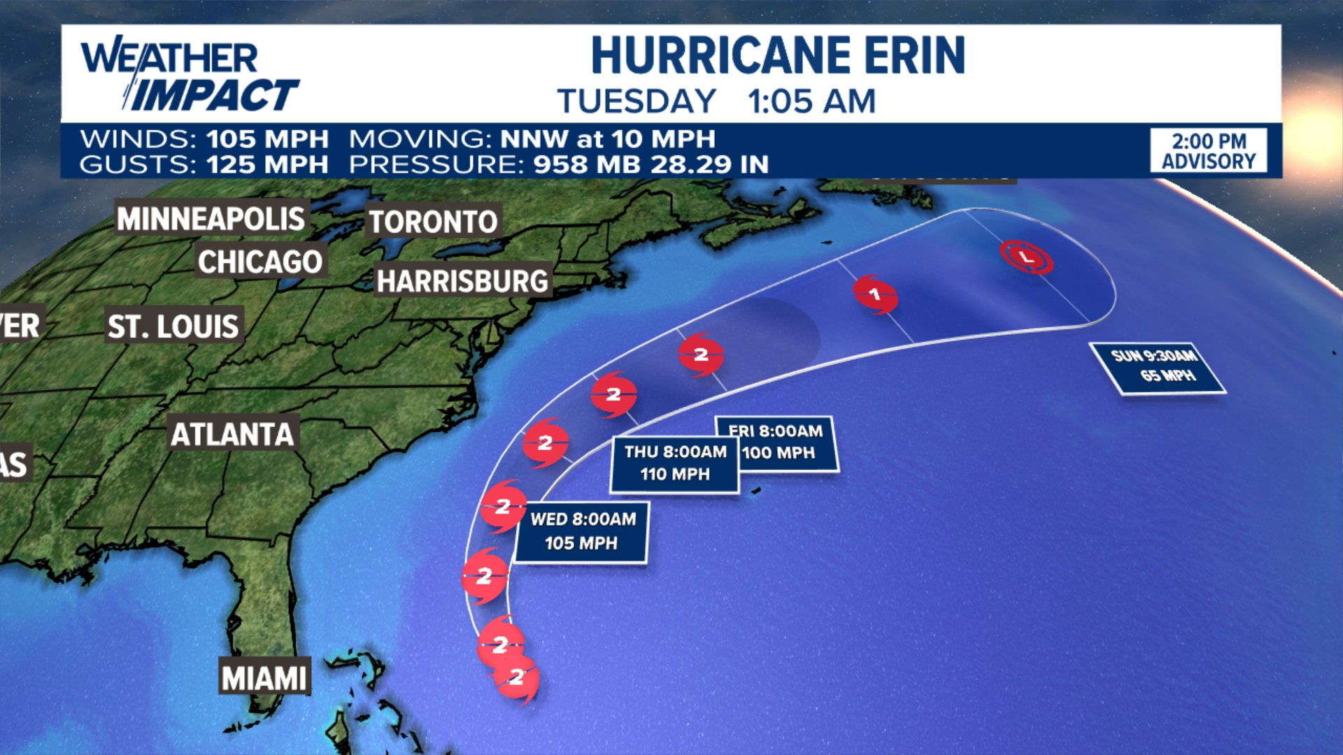 Hurricane Erin: How will it affect beaches, wave height and surf ...