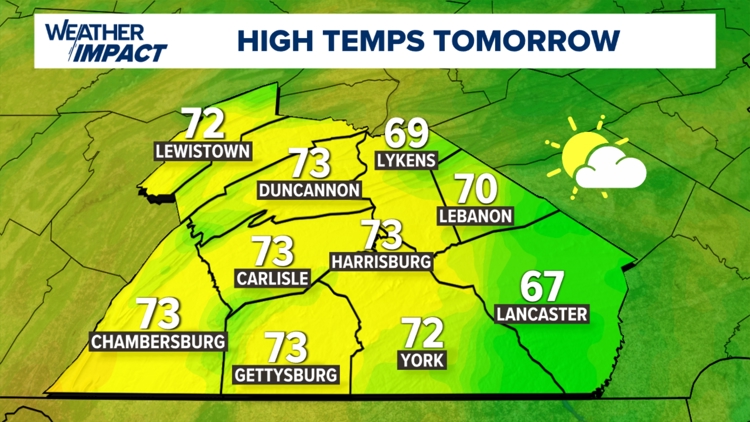 Weather Conditions for Harrisburg, York, Lancaster, Lebanon ...