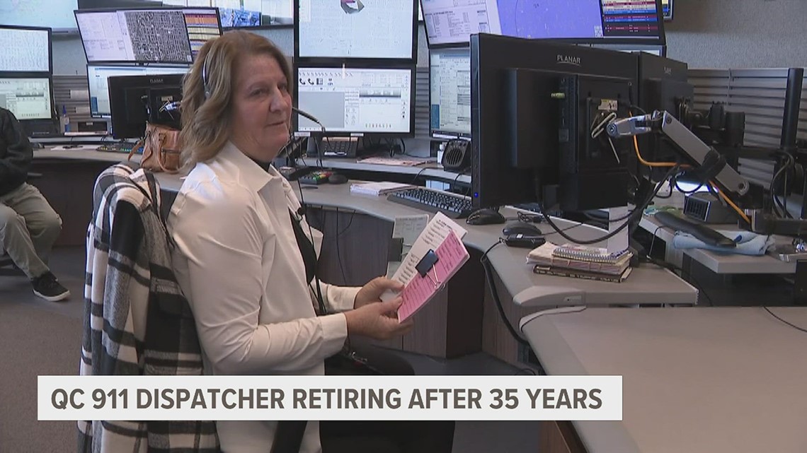 Rock Island 911 dispatcher retires after 35 years | wqad.com