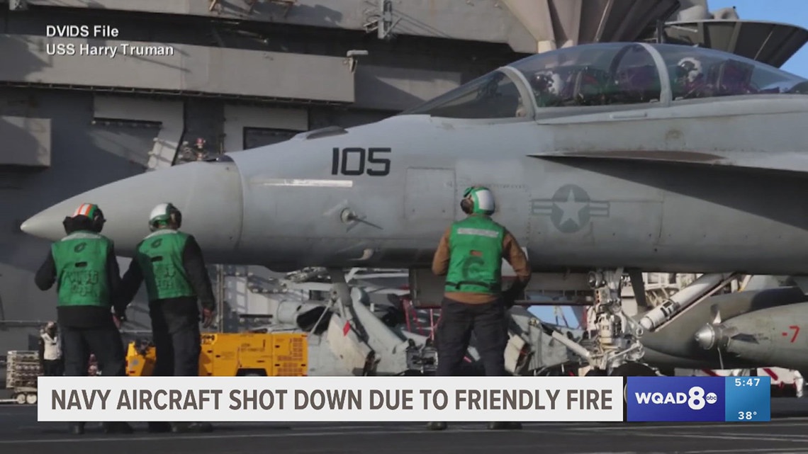 2 US Navy pilots shot down over Red Sea in apparent 'friendly fire ...