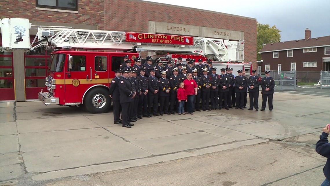 Clinton Fire Department honors fallen firefighter with new ladder truck ...