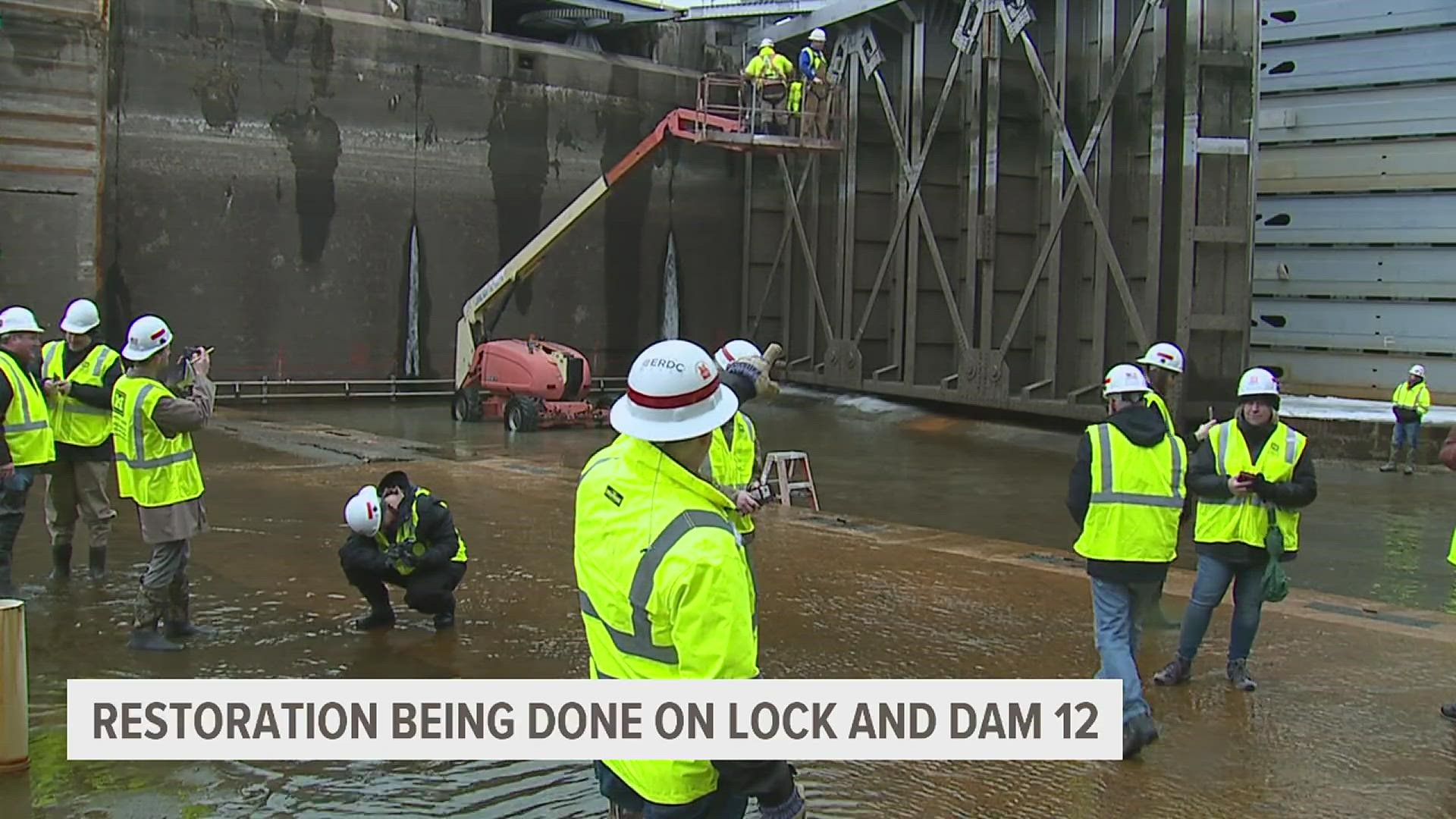 Restoration on Lock and Dam 12 near completion | wqad.com