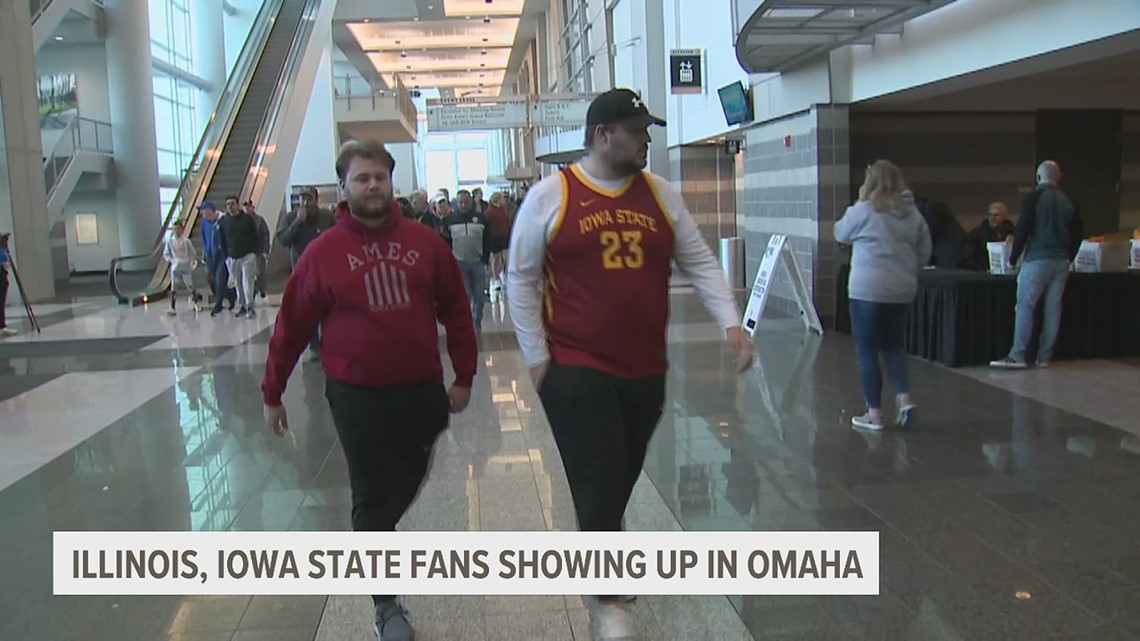 LIVE: Fans flock to Omaha after Illinois, Iowa State win first-round ...