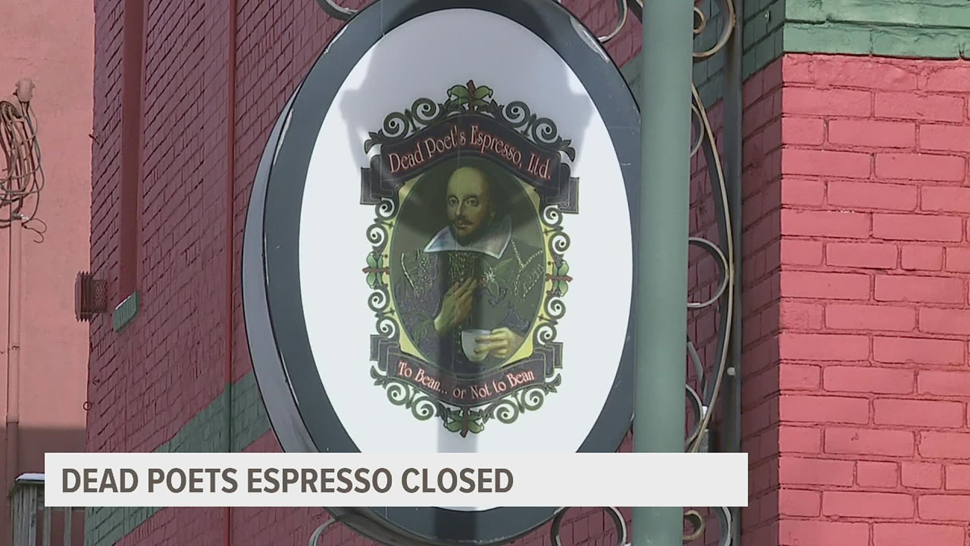 Dead Poets Espresso closed due to burst pipe | wqad.com