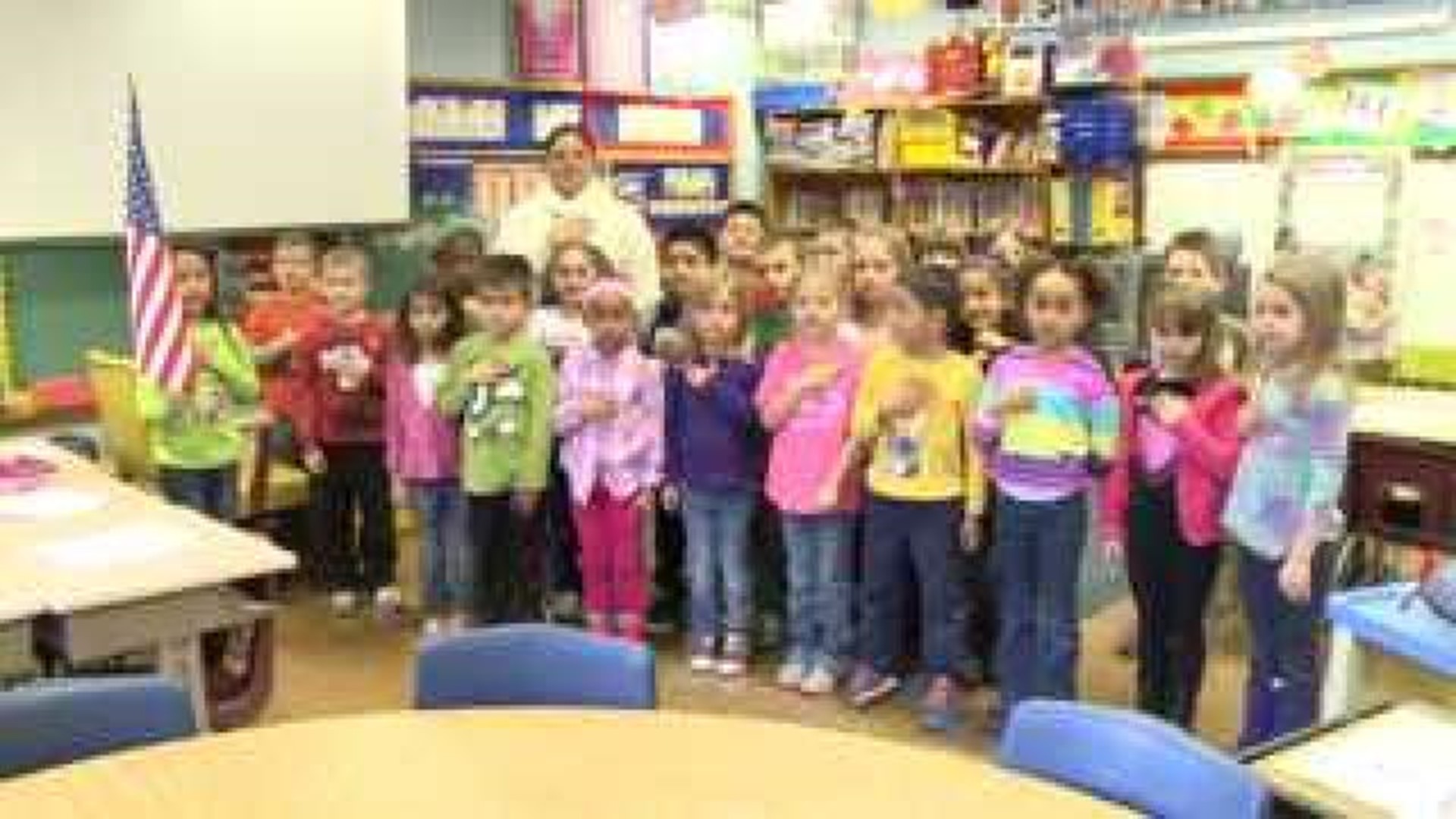 The Pledge from Mrs. Goins’ class at Denkmann Elementary | wqad.com