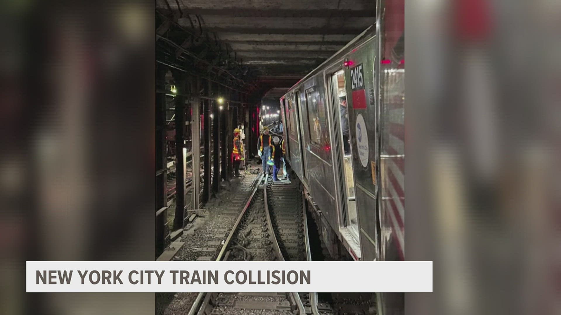 New York City subway train derails, collides with another train | wqad.com