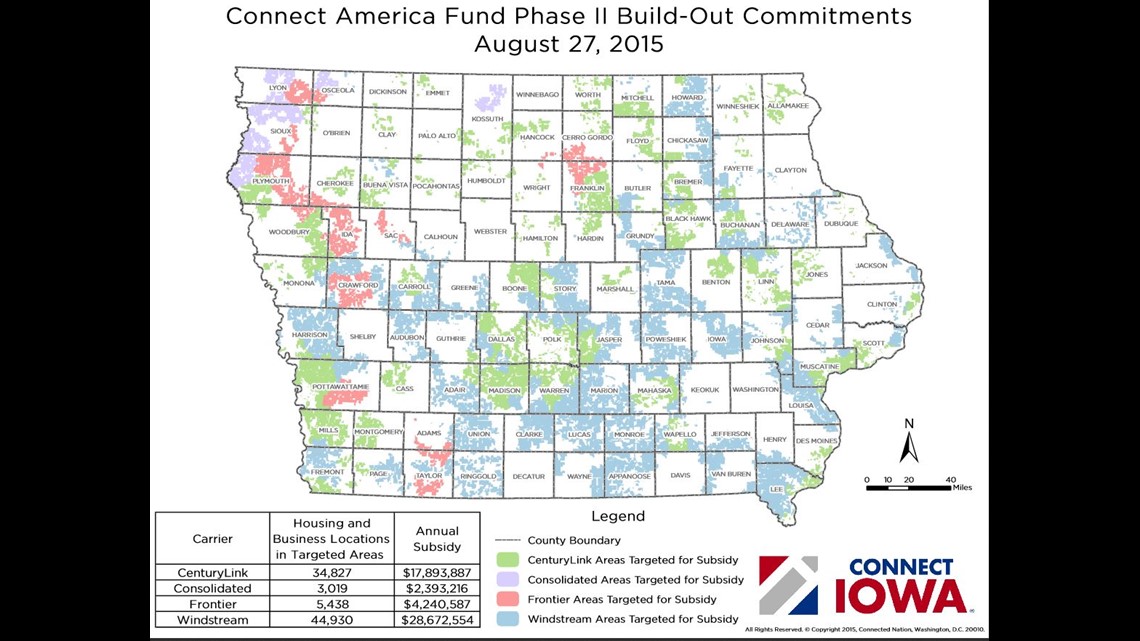 Local counties included in Iowa broadband service expansion | wqad.com