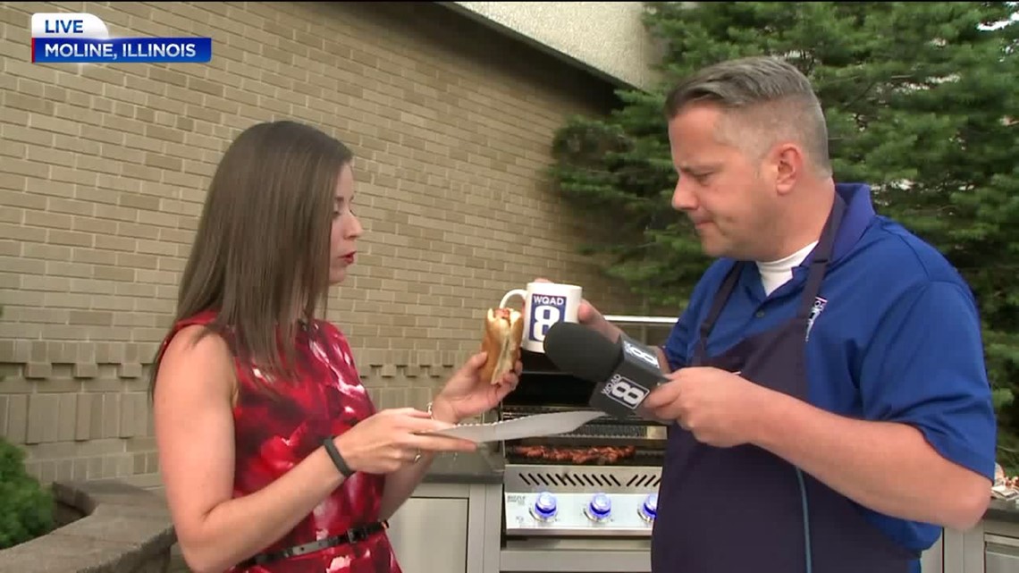 BBQ Alert Issued: Good Morning Quad Cities Team Tests Out Hot Dog ...