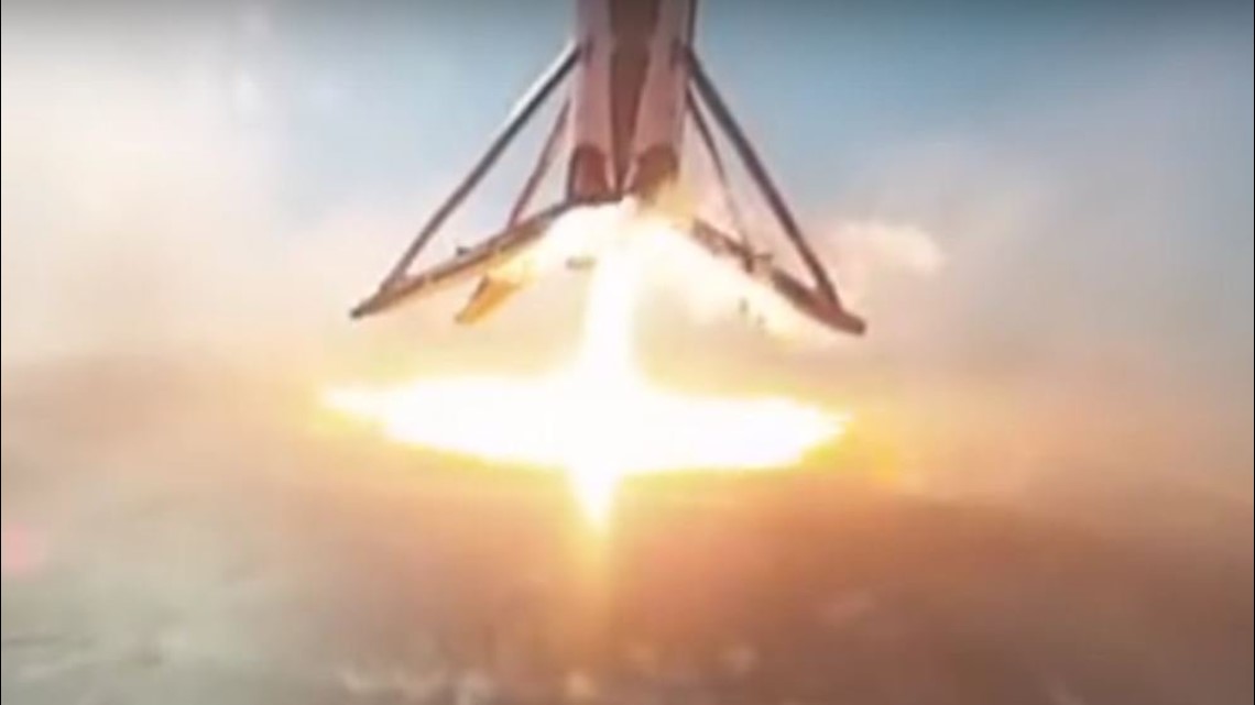 Watch: SpaceX 360-degree video shows massive rocket landing on an ocean ...