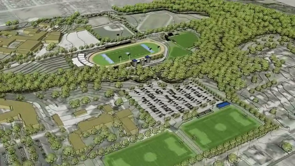 No timetable right now for completion of Assumption-St. Ambrose stadium ...