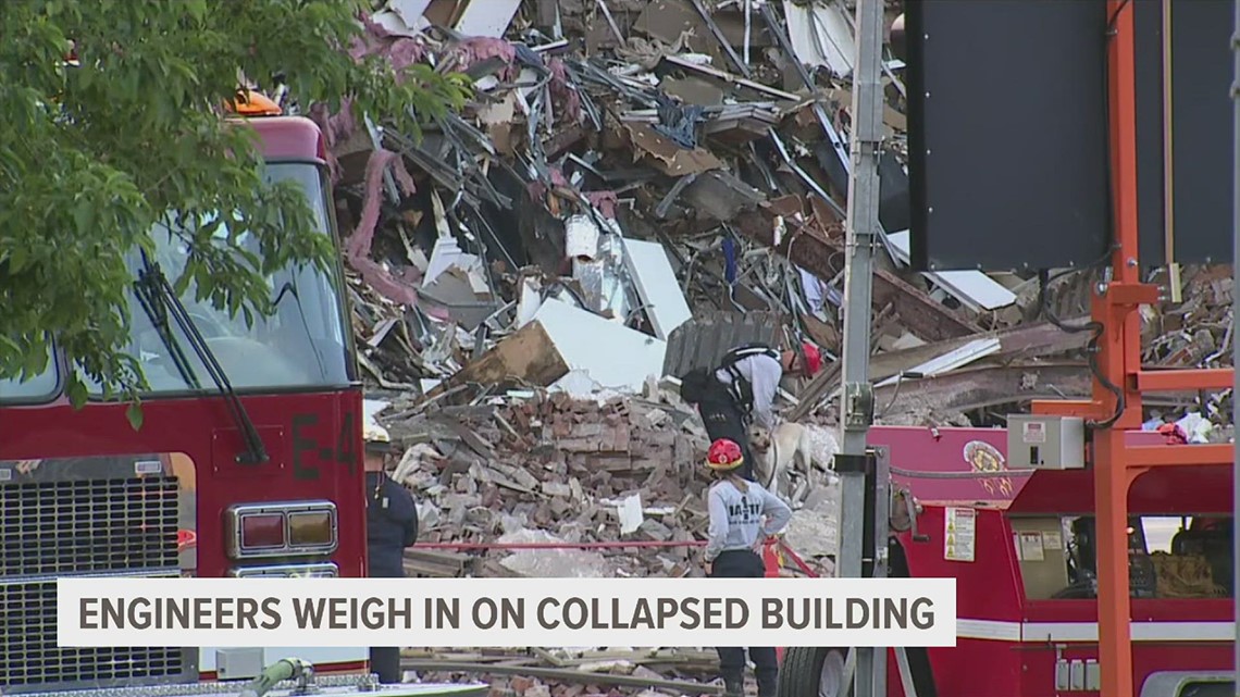 Partially collapsed Davenport apartment's age a big concern for engineers | wqad.com