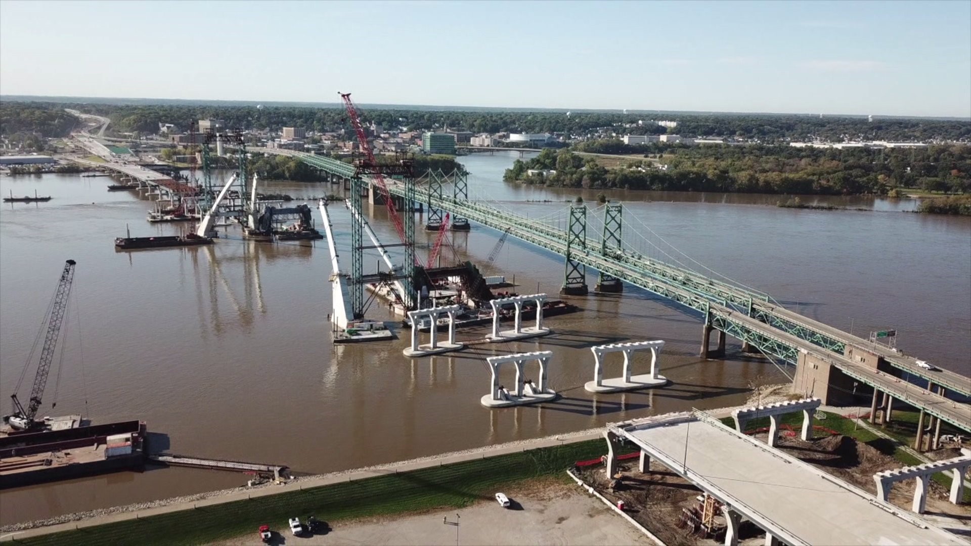 Looking back at 2019: I-74 Bridge construction | wqad.com