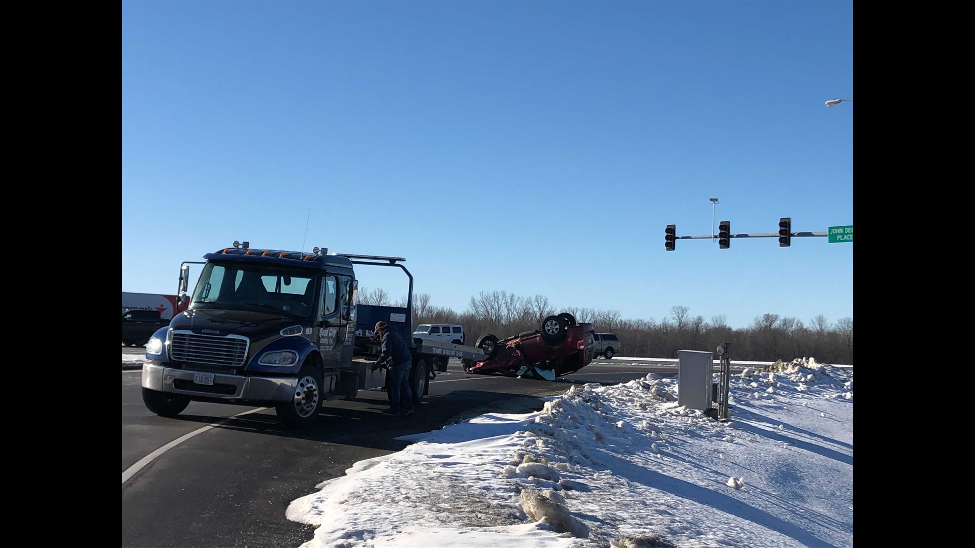 Two car crash at John Deere Road in Moline | wqad.com