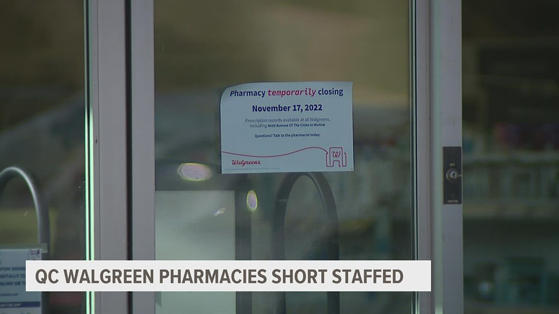 'Staffing challenges' force some QC Walgreens pharmacies to close ...