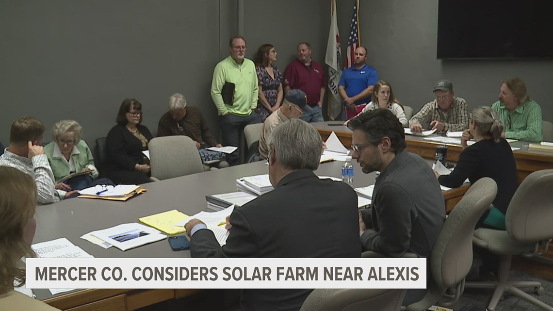 Community members speak out on Mercer County solar farm proposal | wqad.com