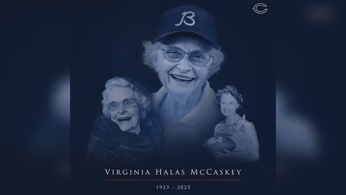 Chicago Bears owner Virginia McCaskey, the daughter of George Halas ...