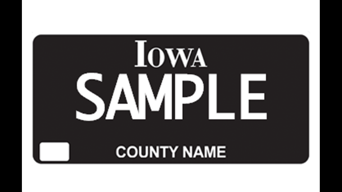 Iowa Blackout plate becomes most popular specialty plate | wqad.com